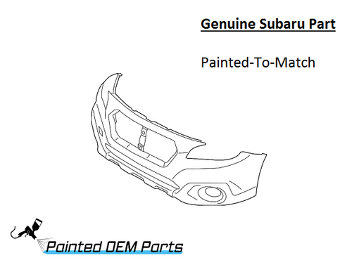Painted 2018-2019 Subaru Outback Front Bumper Cover | Genuine OEM