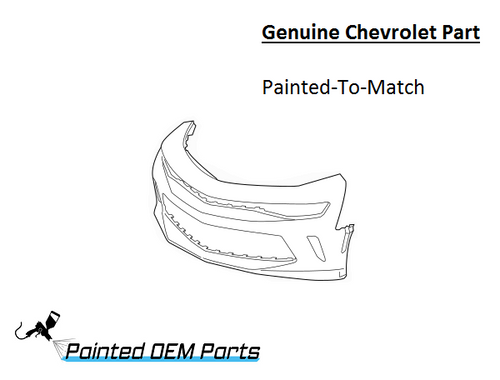 Painted 2016-2018 Chevrolet Camaro Front Bumper Cover | Genuine OEM