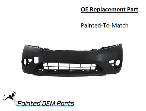 Painted 2013-2016 Nissan Pathfinder Front Bumper Cover | OE Replacement