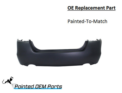 Painted 2013-2015 Nissan Altima Sedan Rear Bumper Cover | OE Replacement