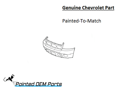 Painted 2007-2014 Chevrolet Suburban Front Bumper Cover | Genuine OEM