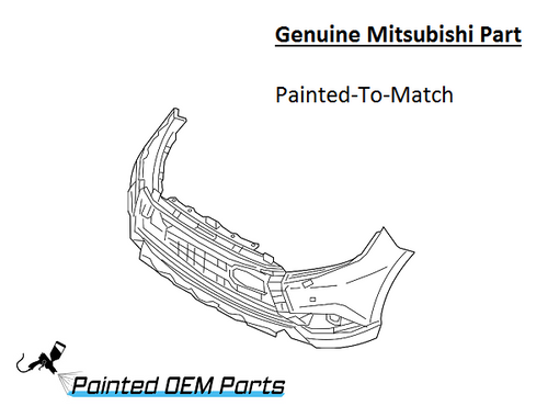 Painted 2018-2020 Mitsubishi Outlander PHEV Front Bumper Cover ...
