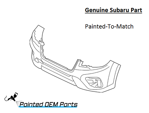 Painted 2019-2021 Subaru Forester Front Bumper Cover | Genuine OEM