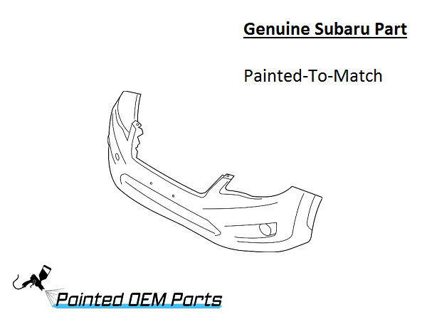 Painted 2016-2017 Subaru Crosstrek Front Bumper Cover | Genuine OEM