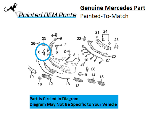 Painted 2010-2013 Mercedes E350 E400 E550 Front Tow Hook Cover ...