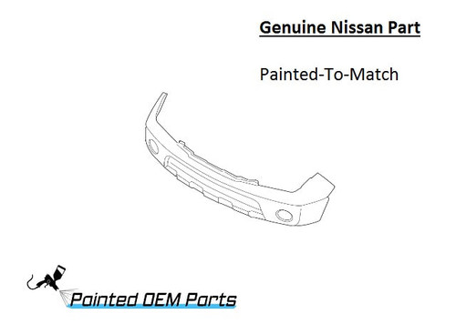 Painted 2009-2021 Nissan Frontier Front Bumper Cover | Genuine OEM