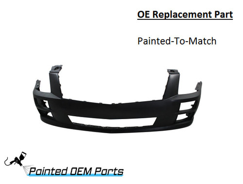 Painted 2008-2011 Cadillac STS Front Bumper Cover | OE Replacement