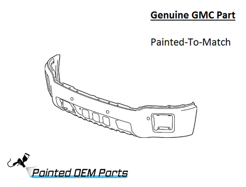 Painted 2014-2015 GMC Sierra 1500 Front Bumper | Genuine OEM