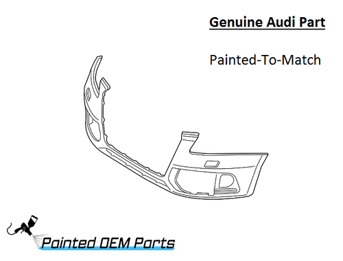 Painted 2013-2017 Audi Q5 Front Bumper Cover | Genuine OEM