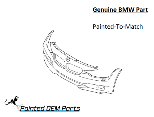 Painted 2016-2018 BMW 3 Series 320 328 330 340 Front Bumper Cover ...