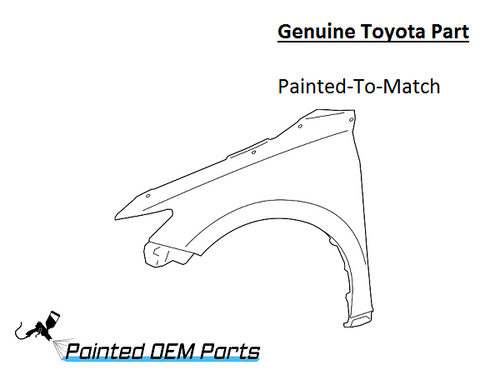 Painted 2018-2024 Toyota Camry Front Fender | Genuine OEM