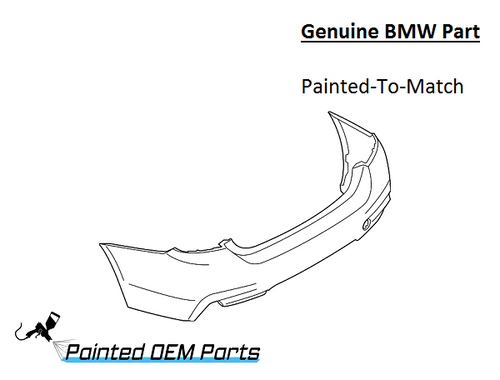 Painted 2014-2020 BMW 428 430 435 440 M Pkg Rear Bumper Cover | Genuine OEM