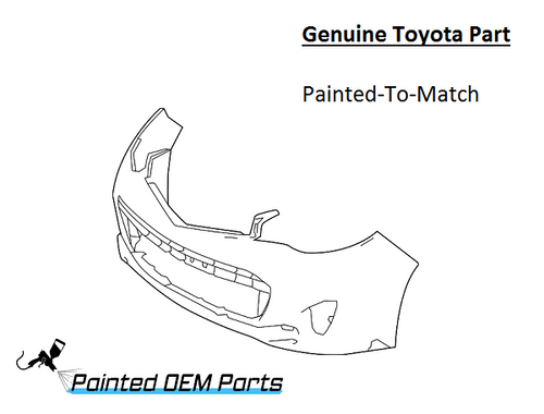 Painted 2013-2015 Toyota Avalon Front Bumper Cover | Genuine OEM