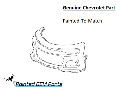 Painted 2017-2024 Chevrolet Camaro ZL1 Front Bumper Cover | Genuine OEM