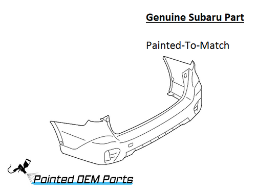 Painted 2020-2022 Subaru Outback Rear Bumper Cover | Genuine OEM