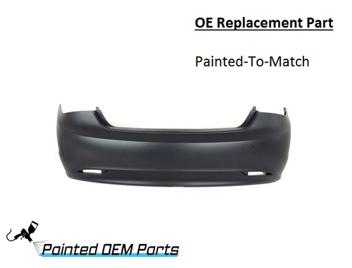 Painted 2011-2013 Hyundai Sonata Rear Bumper Cover | OE Replacement