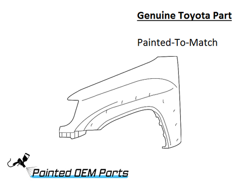 Painted 2005-2015 Toyota Tacoma Front Fender | Genuine OEM