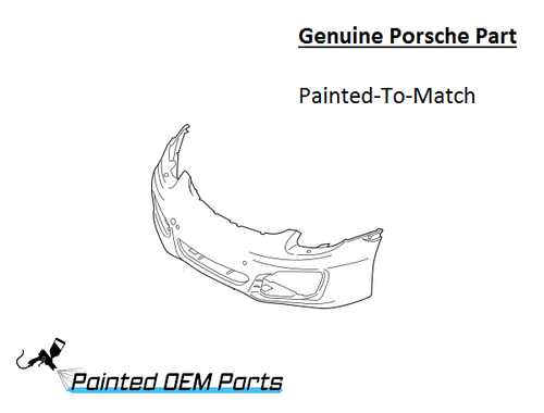 Painted 2013-2016 Porsche Boxster Front Bumper Cover | Genuine OEM