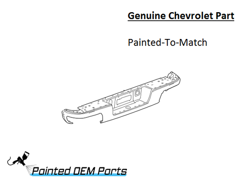 Painted 2015-2022 Chevrolet Colorado Rear Bumper | Genuine OEM