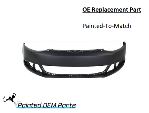 Painted 2011-2014 Volkswagen Jetta Sedan Front Bumper Cover | OE ...
