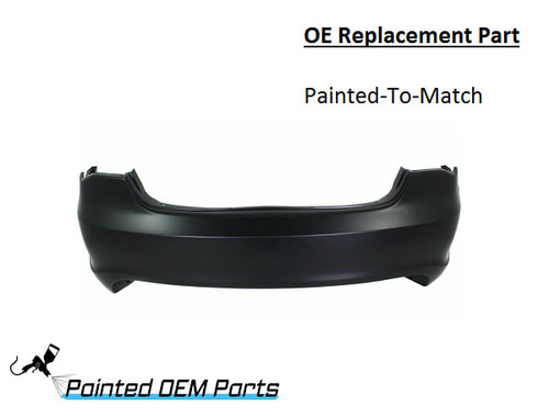 Painted 2011-2014 Chrysler 200 Sedan Rear Bumper Cover | OE Replacement