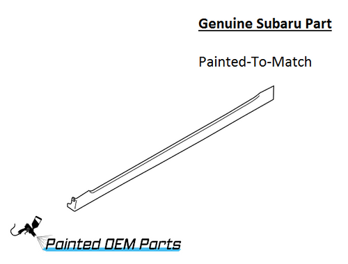 Painted 2015-2021 Subaru WRX Side Skirt Rocker Molding | Genuine OEM