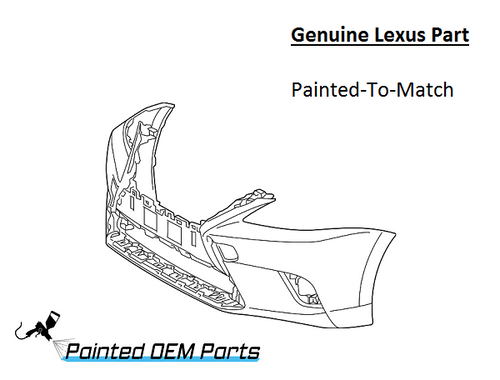Painted 2014-2017 Lexus CT200h Front Bumper Cover | Genuine OEM
