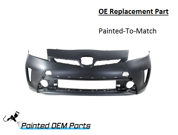Painted 2012-2015 Toyota Prius Front Bumper Cover | OE Replacement ...