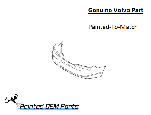 Painted 2010-2013 Volvo C70 Rear Bumper Cover | Genuine OEM