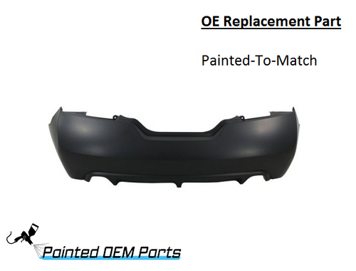 Painted 2008-2013 Nissan Altima Coupe Rear Bumper Cover | OE Replacement