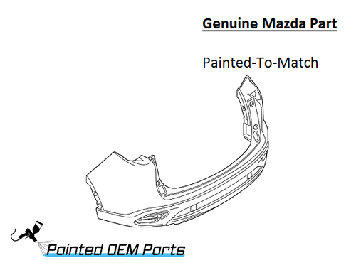 Painted 2016-2023 Mazda CX-9 CX9 Rear Bumper Cover | Genuine OEM
