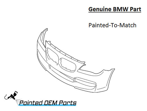 Painted 2013-2015 BMW 7 Series 740 750 760 Front Bumper Cover | Genuine OEM