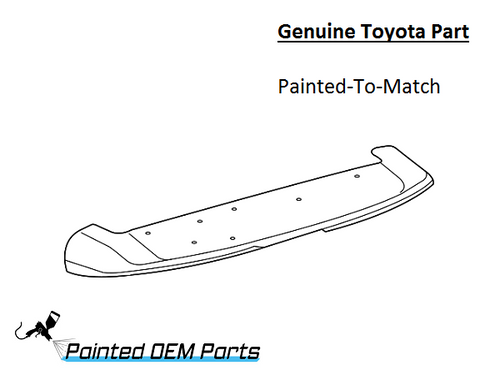 Painted 2010-2024 Toyota 4Runner Rear Spoiler | Genuine OEM