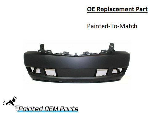 Painted 2007-2014 Cadillac Escalade Front Bumper Cover | OE Replacement