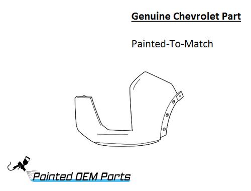 Painted 2020-2026 Chevrolet Silverado 2500 3500 Front Filler Panel ...