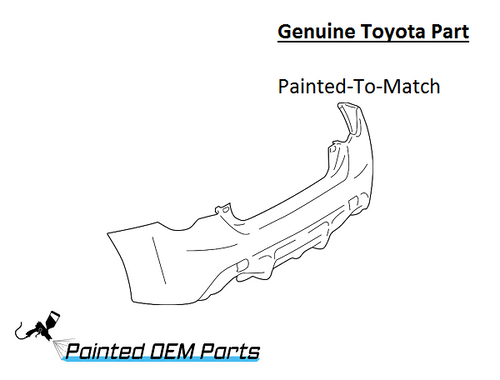 Painted 2017-2020 Toyota 86 Rear Bumper Cover | Genuine OEM