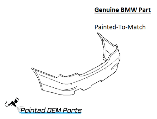 Painted 2006-2010 BMW M5 Rear Bumper Cover | Genuine OEM