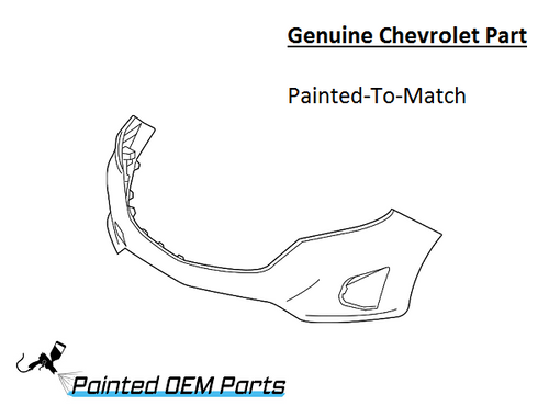 Painted 2018-2021 Chevrolet Equinox Front Bumper Cover | Genuine OEM
