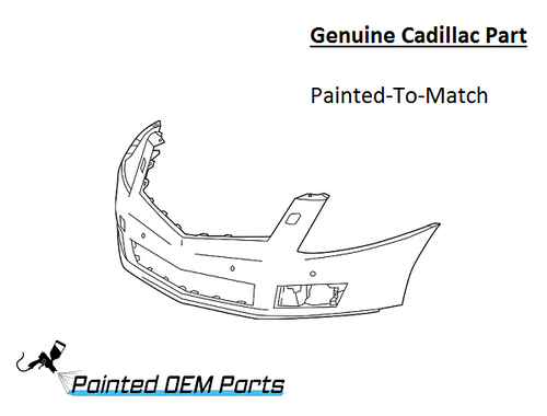 Painted 2013-2016 Cadillac SRX Front Bumper Cover | Genuine OEM