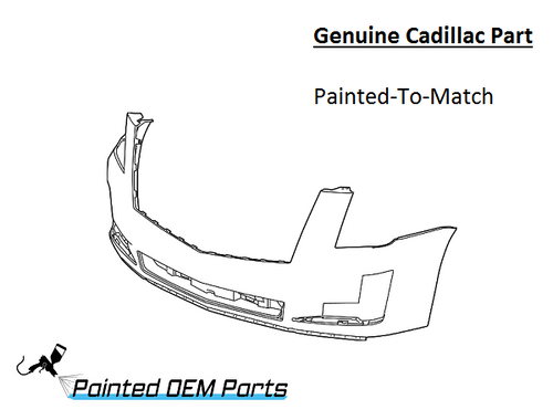 Painted 2015-2016 Cadillac Escalade Escalade ESV Front Bumper Cover | OEM