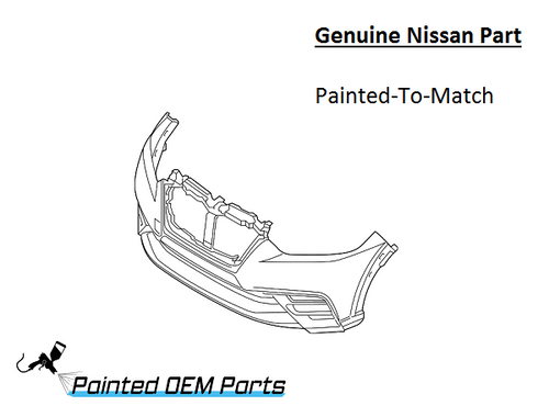 Painted 2018-2019 Nissan Kicks Front Bumper Cover | Genuine OEM