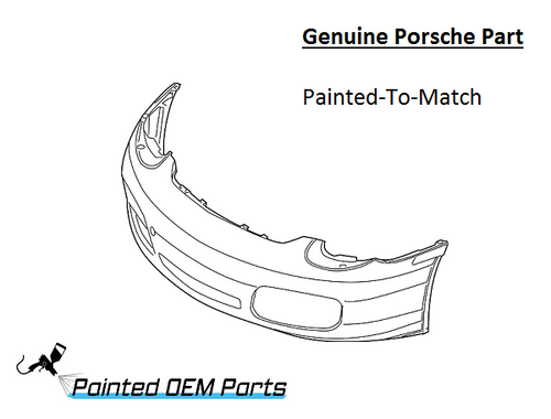 Painted 2005-2008 Porsche Boxster Front Bumper Cover | Genuine OEM