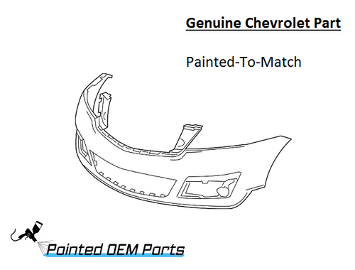 Painted 2013-2017 Chevrolet Traverse Front Bumper Cover | Genuine OEM