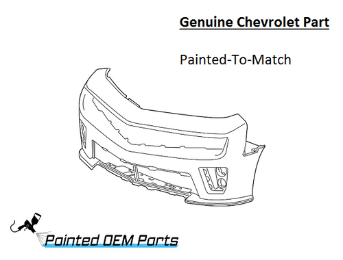 Painted 2012-2015 Chevrolet Camaro ZL1 Front Bumper Cover | Genuine OEM