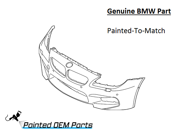 Painted 2012 2019 BMW M6 M6 Gran Coupe Front Bumper Cover Genuine OEM
