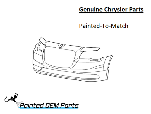 Painted 2015-2023 Chrysler 300 Front Bumper Cover| Genuine OEM