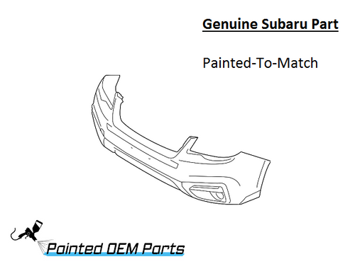 Painted 2017-2018 Subaru Forester Front Bumper Cover | Genuine OEM
