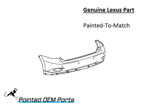 Painted 2010-2015 Lexus RX350 RX450h Rear Bumper Cover | Genuine OEM
