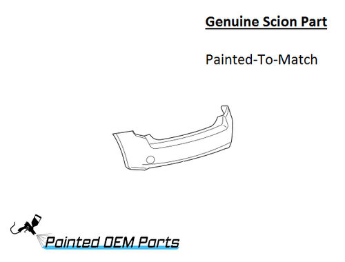 Painted 2011-2012 Scion xB Rear Bumper Cover | Genuine OEM