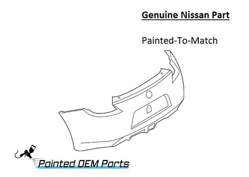 Painted 2009-2020 Nissan 370Z Rear Bumper Cover | Genuine OEM
